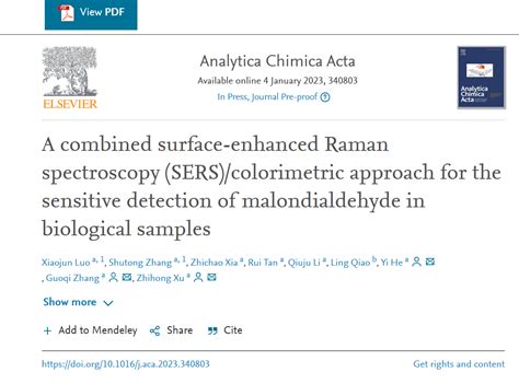 理学院表面增强拉曼光谱研究团队在国际权威期刊发表最新研究 课题组新闻 光电传感与催化