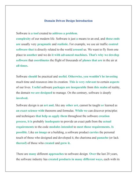 domain driven design introduction domain driven design introduction