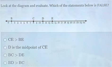 Solved Look At The Diagram And Evaluate Which Of The Statements Below