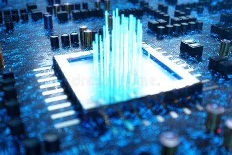 AI Artificial Intelligence Concept CPU Machine Learning Stock Illustration Illustration Of