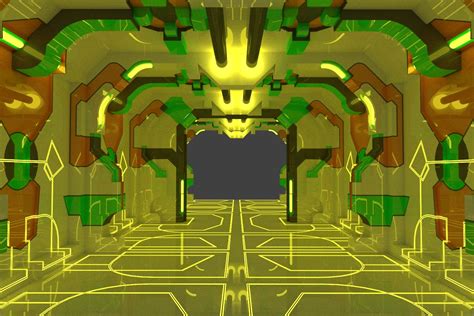 공상 과학 복도 3d 모델 6 Blend Free3d