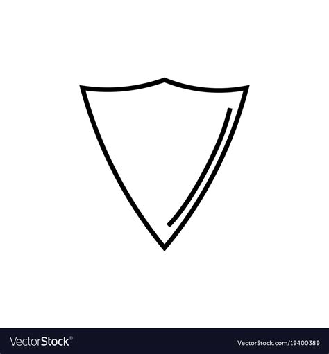 Triangle Shield Icon Royalty Free Vector Image