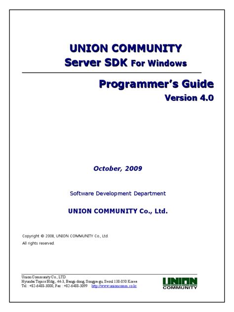 Ucs Sdk V40 Programmers Manual Eng Pdf License Software