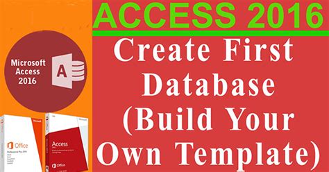 Design Your Own Database In Access 2016