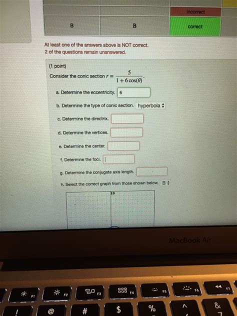 Solved Consider The Conic Section R 5 1 6 Cos Theta