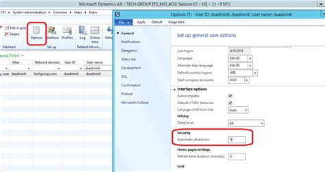 Auto Log Off Dynamics Ax Microsoft Dynamics Ax