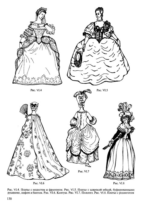 Рисунок Женского Костюма 17 Века 54 Фото