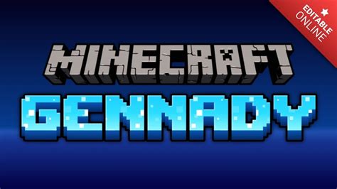 Gennady Minecraft Legends Text Effect Generator