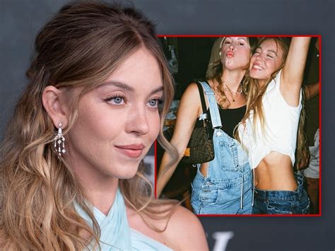 Sydney Sweeney Parties In Blue Jeans With Friends Shows Off Stomach