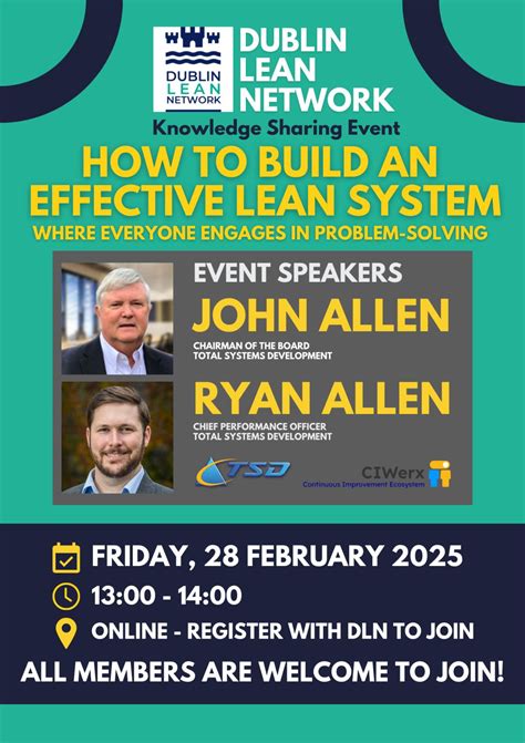 Dublinleannetwork Leanpractices Continuousimprovement Networking… Dublin Lean Network