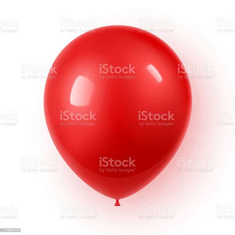 3d 현실적인 다채로운 풍선 파티와 축하 생일 풍선 흰색 배경에 격리 벡터 일러스트레이션 3차원 형태에 대한 스톡 벡터 아트 및 기타 이미지 Istock