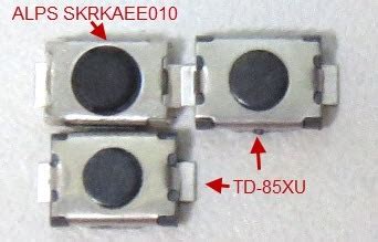 超小型タクトスイッチ densikit com and arduino variants dealextremeで売っている超小型タクトスイッチ TD 85XU と入手性が良くて形状寸法
