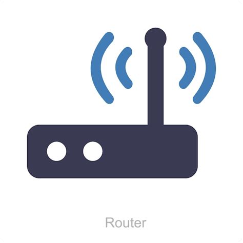 Premium Vector Router And Wifi Icon Concept