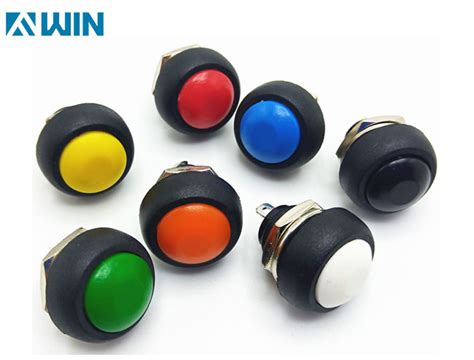 Round Red Push Button Switch 12mm