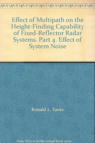 Buy Effect Of Multipath On The Height Finding Capability Of