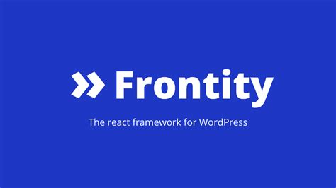 了解为 Wordpress 设置的 Frontity React 框架