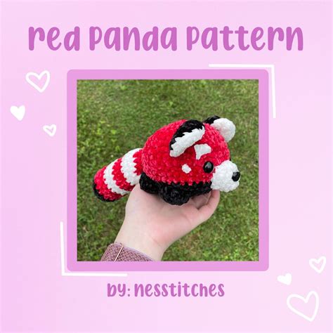 Red Panda Crochet Pattern Amigurumi Instant Download Etsy
