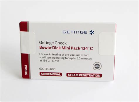 Getinge Mini Check Bowie Dick Infection Control Sterilization