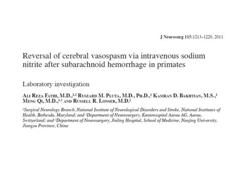 Vasospasm Pptx First Aid Injuries