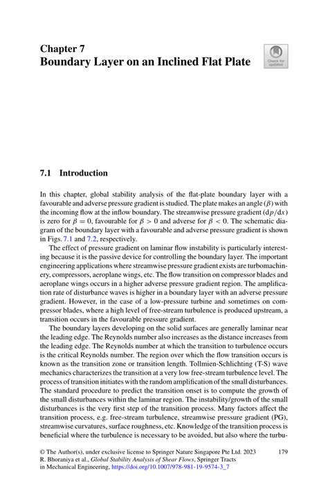 Pdf Boundary Layer On An Inclined Flat Plate