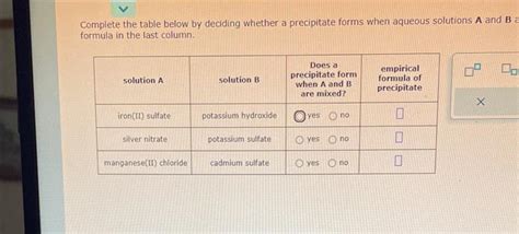 Solved Complete the table below by deciding whether a | Chegg.com