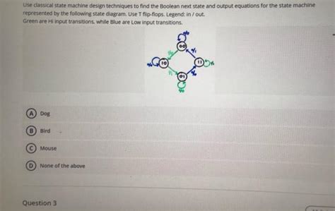 Solved Use Classical State Machine Design Techniques To Find Chegg