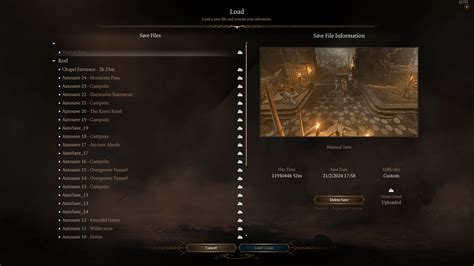 Unable to click "Load Game" : r/BaldursGate3