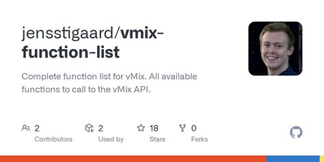 github jensstigaard vmix function list complete function list for