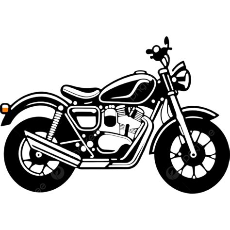 Black Motorcycle Icon Illustration Element Motorcycle Png