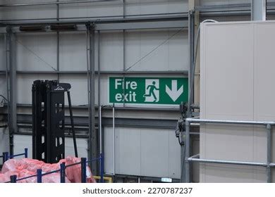 Fire Exit Sign Warehouse Stock Photo Shutterstock