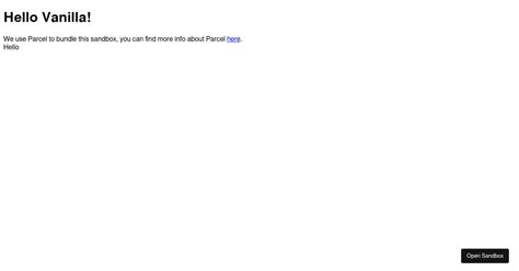 Vanilla Js Codesandbox