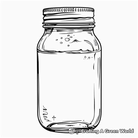 Mason Jar Coloring Pages Free And Printable