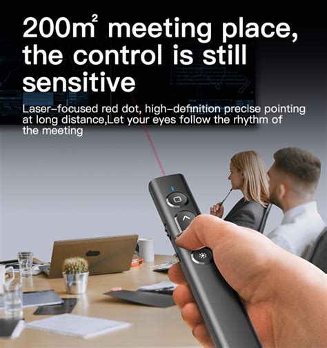 USB Rechargeable Wireless Red Laser Pointer Presentation Page Turning SK I T Solutions