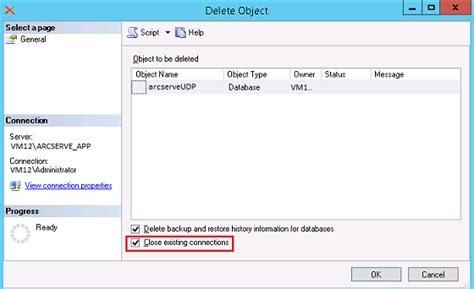 Re Create The Arcserve UDP Database