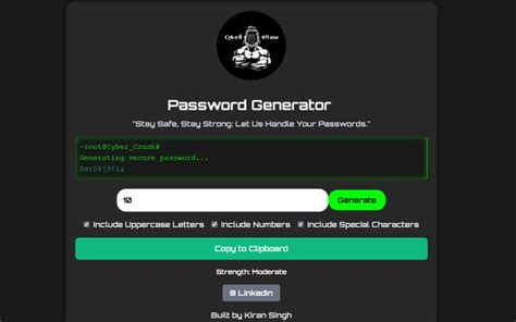 Kiran Singh Rajpurohit On Linkedin Passwordgenerator Webdevelopment Cybersecurity