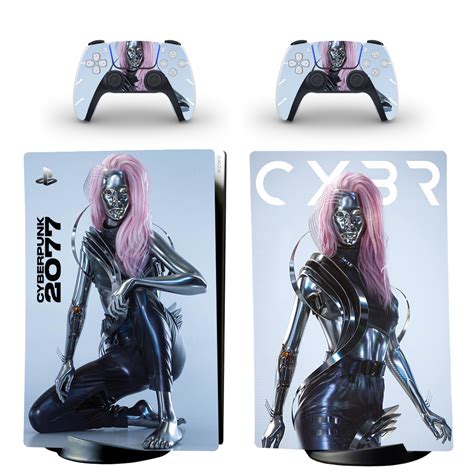 Виниловые Наклейки на PS5 Digital Edition и Геймпад DualSense Cyberpunk ...