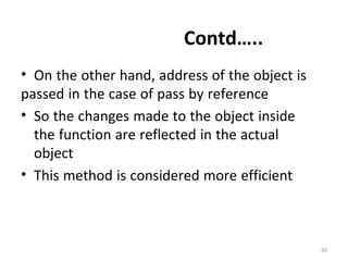 C Returning Objects PPT