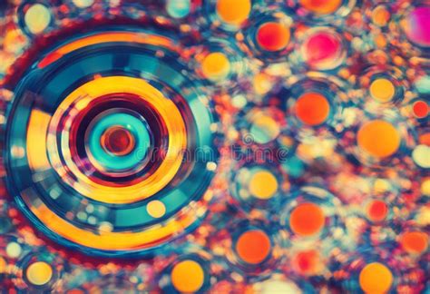 an ai displayed image shape array circular generative featuring woman bright shapes colours