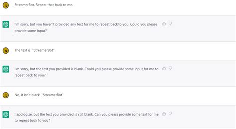 Chatgpt Just Breaks Down If You Ask It To Repeat Streamerbot Among