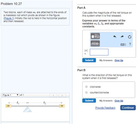 Solved Problem 1027 Part A Two Blocks Each Of Mass M Are
