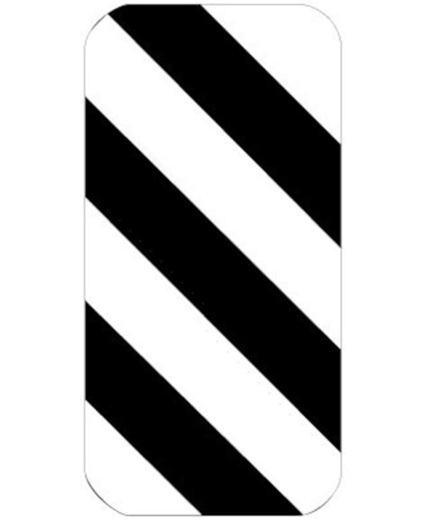 600x1200mm Aluminium Class 1 Reflective Width Marker Right Black