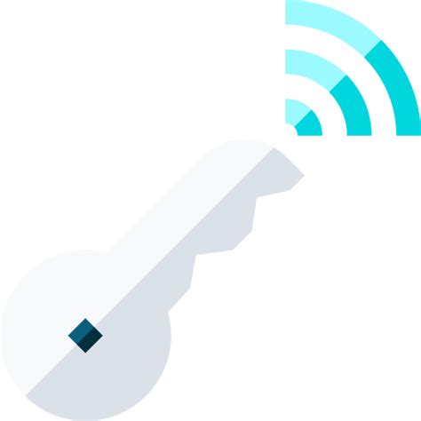 Smart Key Basic Straight Flat Icon