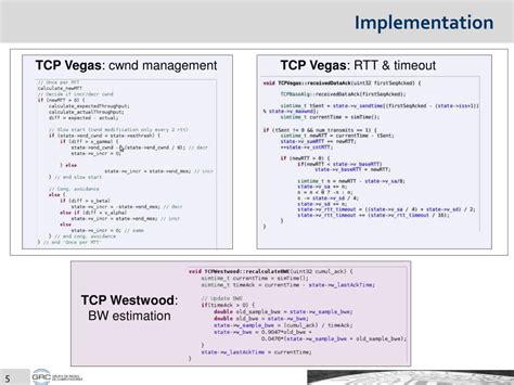 PPT INET Framework Extensions For TCP Vegas And TCP Westwood PowerPoint Presentation ID