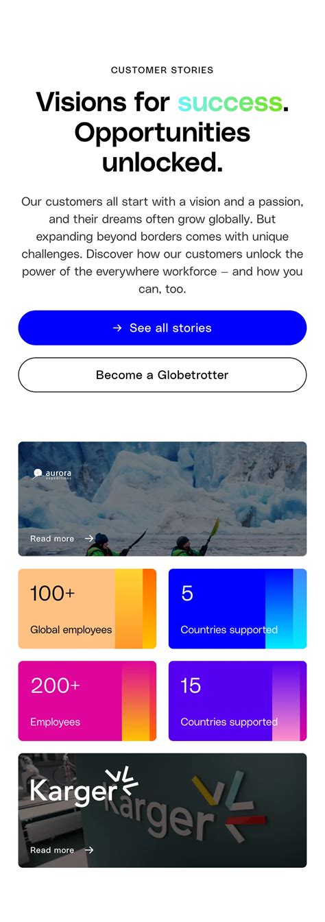 Globalization Partners Customer Stories Page Section Summary Blog
