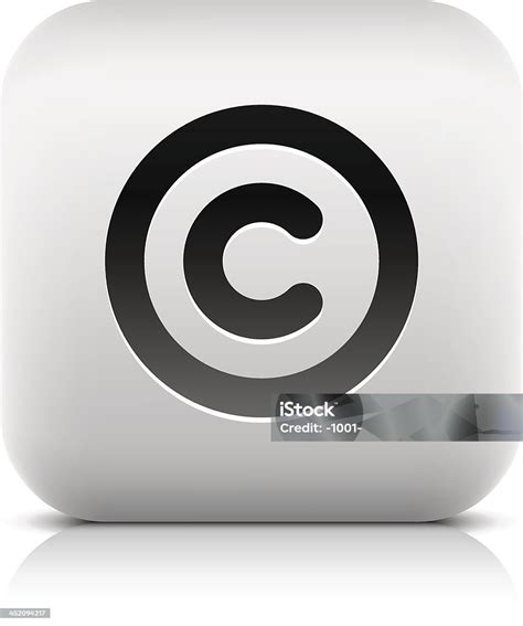 Copyright 팻말 스쿱에 스퀘어 아이콘크기 블랙 그림 문자 웹 인터넷 검은색에 대한 스톡 벡터 아트 및 기타 이미지 검은색 공단 권위 Istock