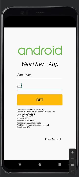 GitHub FrankBerrocal WeatherApp