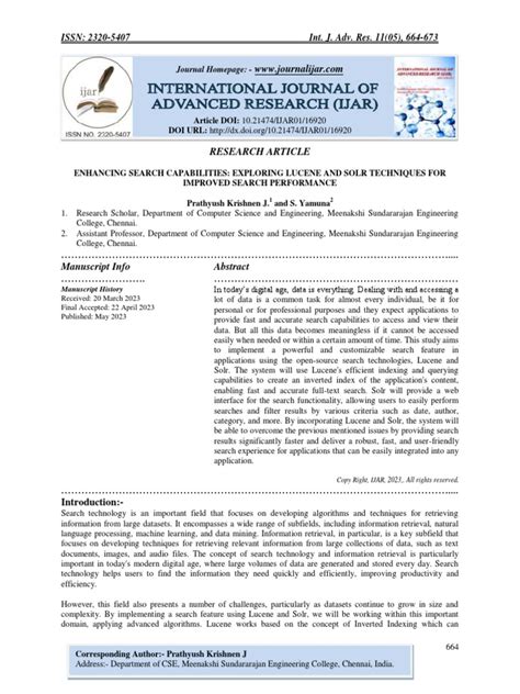 enhancing search capabilities exploring lucene and solr techniques for