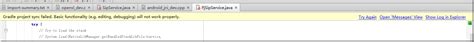 已解决Android Studio错误提示Gradle project sync failed Basic functionality eg editing debugging