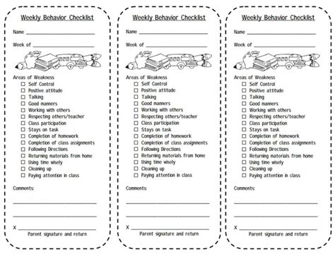 Level System Behavior Management Template Prntbl