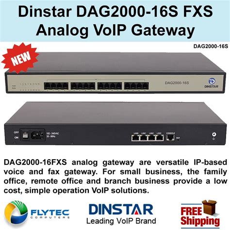 Buy Dinstar DAG S FXS Analog VoIP Gateway Online At Lowest Price In Ubuy India